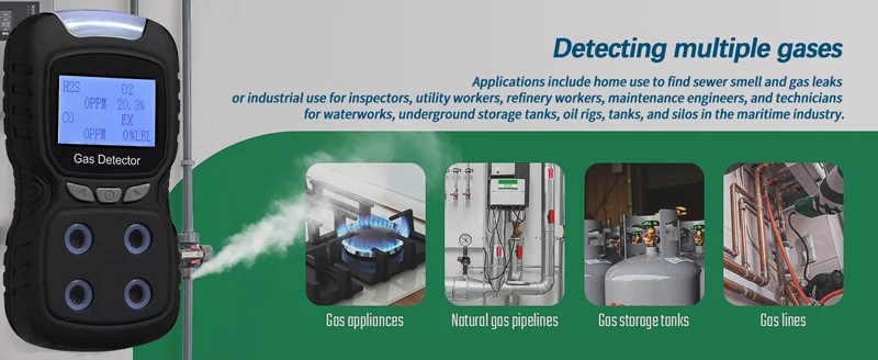 Four in One Gas Detector - Portable Multi Function Air Analyzer