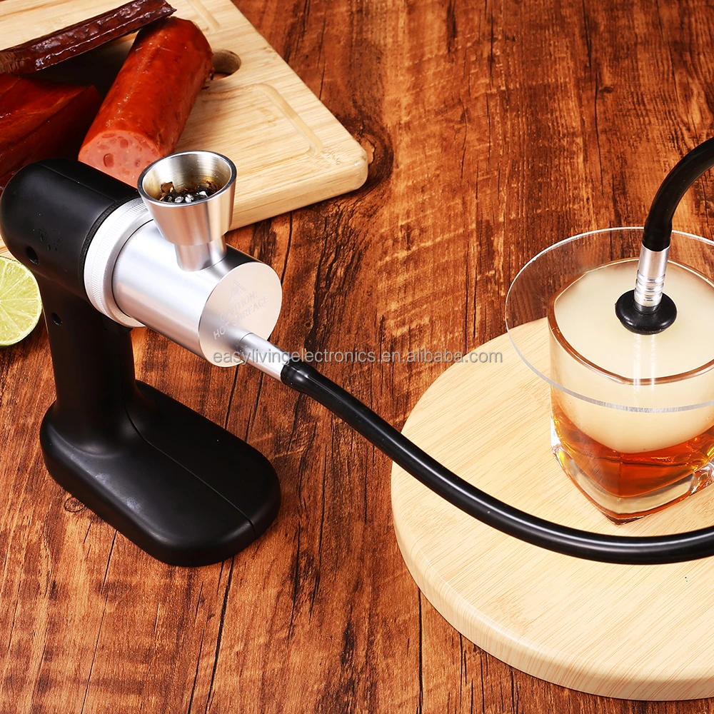 Cocktail Smoker with Dome Lid and Woodchips - Portable Smoking Gun