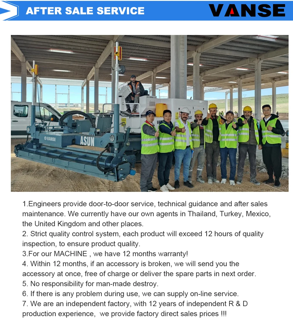 Vanse Yz40-4e Newly Design Boomed Laser Screed Concrete Laser Screed ...