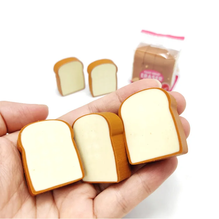 Toast Bread Eraser - Cute & Promotional Student Stationery