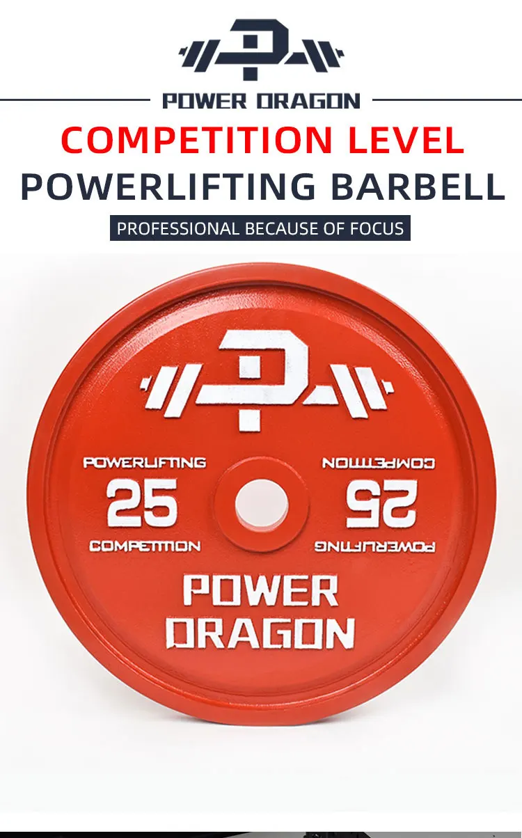 Powerlifting Can Be Customized Logo 25kg Weight Plate Gym Plates - Buy ...