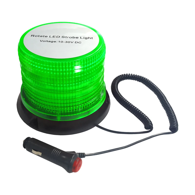 Blue Emergency Magnetic Flashing Warning Beacon Rotate Led Strobe Light ...