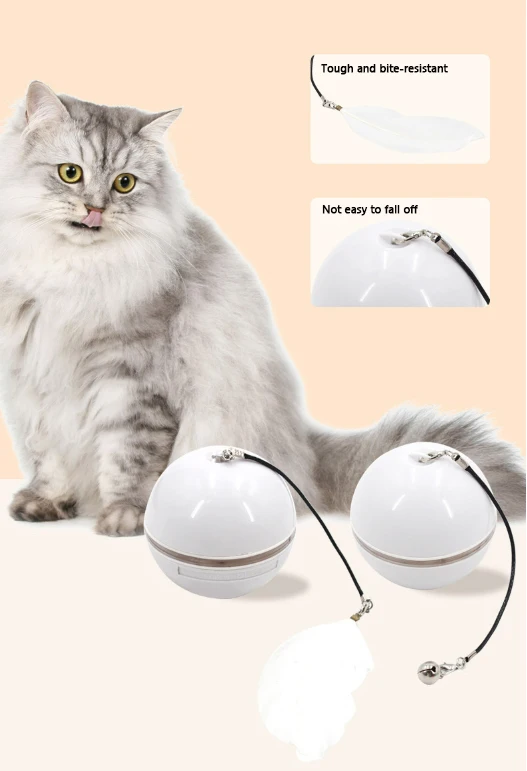 Hot Selling Usb Rechargeable Smart Cat Ball Toy Automatic Spinning ...