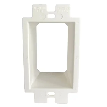 Non-metallic Single Gang Rectangular Wall Box Extender White Extension ...