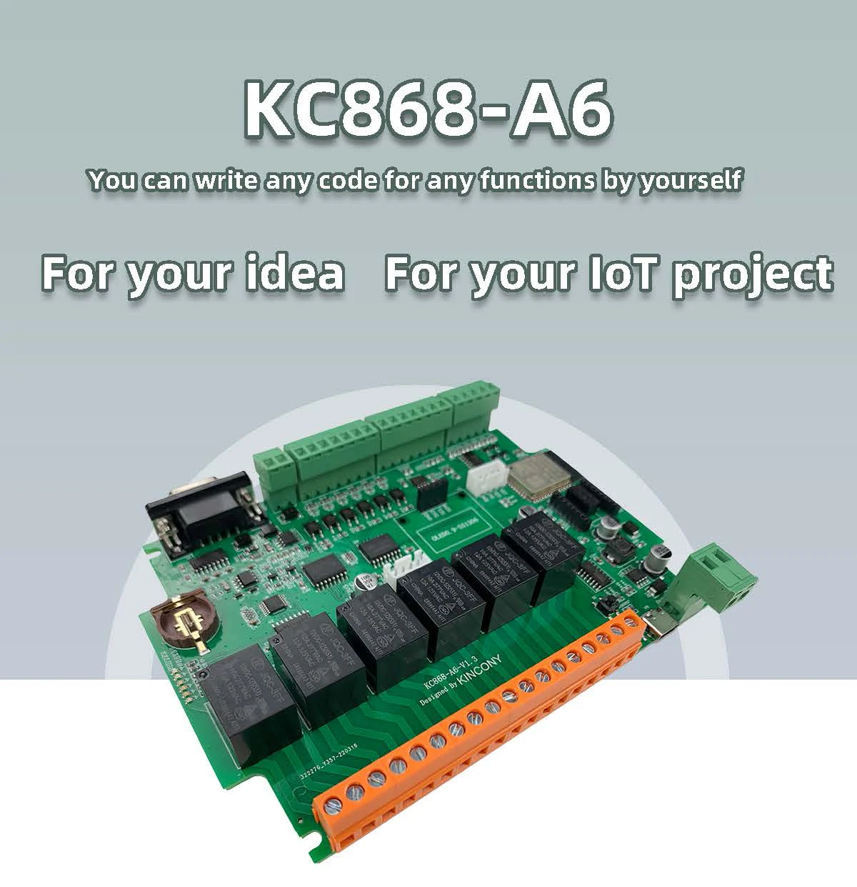 Kincony KC868-A6 ESP32 Relay Board - Smart Home Assistant