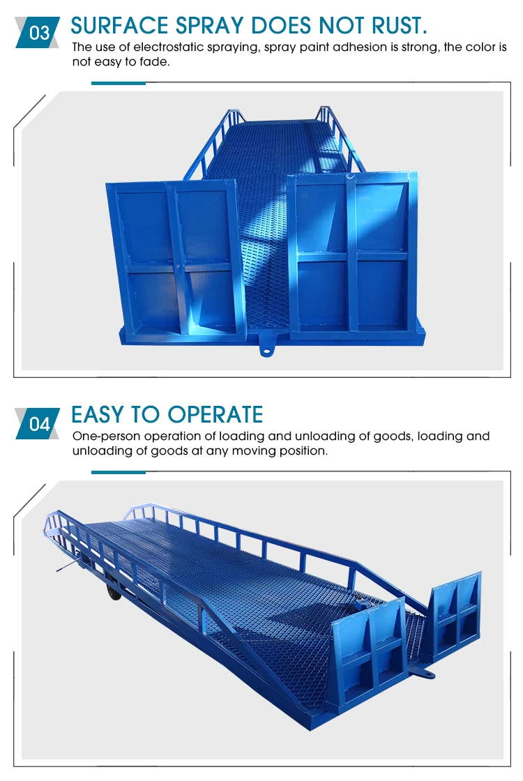 Factory 10t Loading Ramp Forklift Container Dock Ramp Used For Loading And Unloading - Buy ...