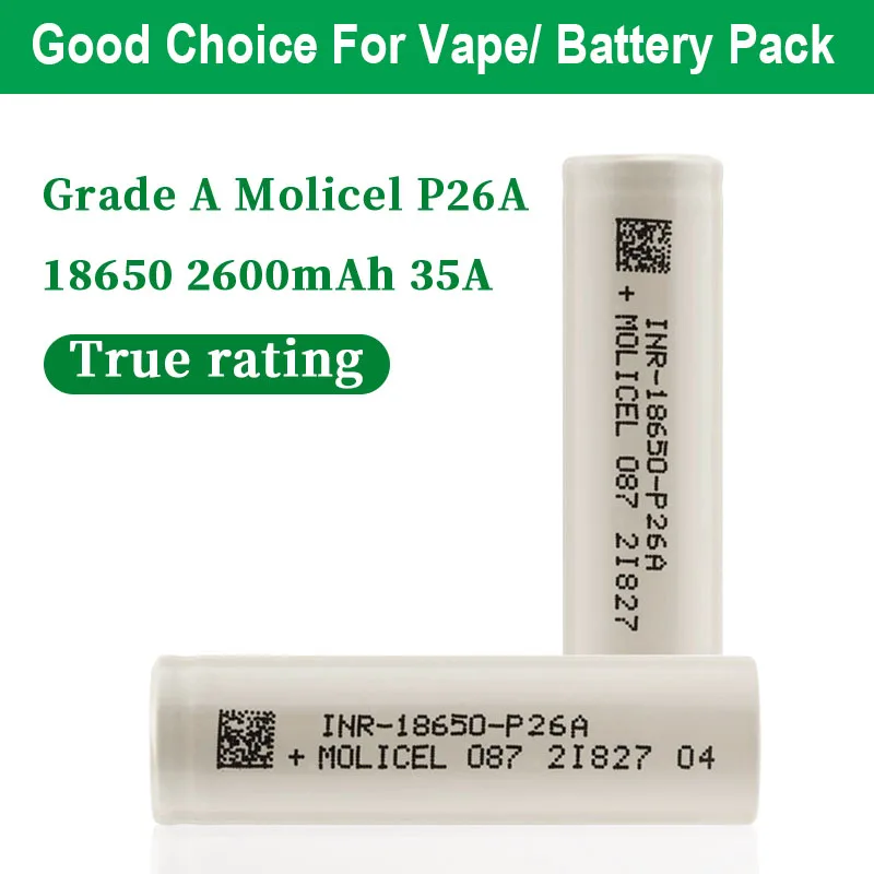 Molicel P26A 18650 Batteries - High Performance & Long Life
