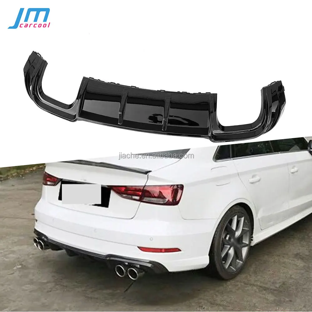ABS Rear Bumper Lip Diffuser Spoiler for Audi A3 S3 Sline Sedan 2017 ...