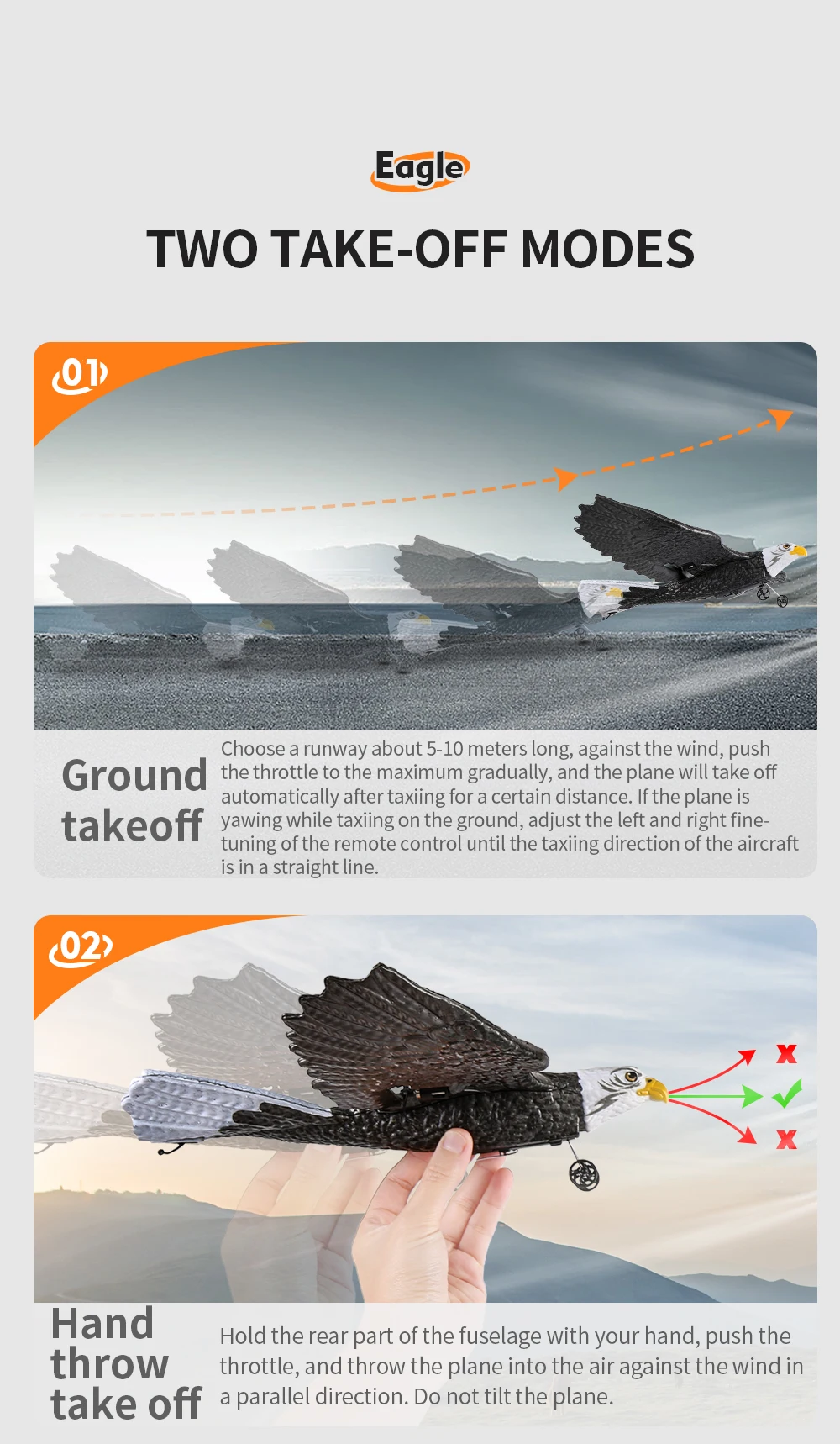 Wholesale 2.4ghz 2ch Rc Aircraft Toy Bionic Animals Remote Control Eagle Plane - Buy Remote ...