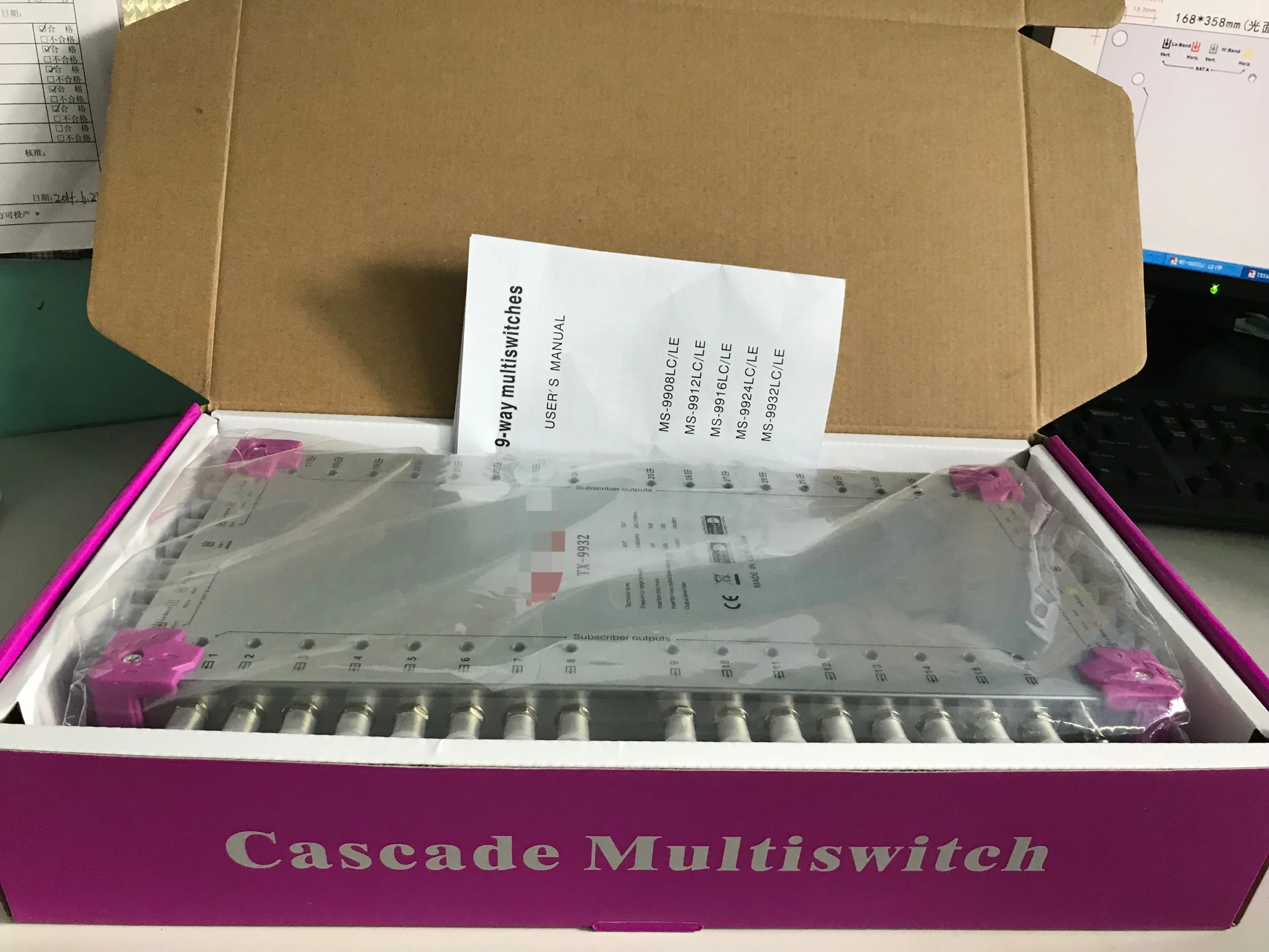 Gecen Cascade Multiswitch Diseqc 2.0 32 Output Satellite Multiswitch Ms-9912c - Buy 32 Output ...