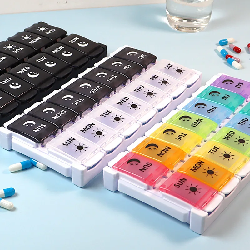 Wholesale 7 Day & 4 Times Pill Organizer Weekly Pill Box And Medicine ...