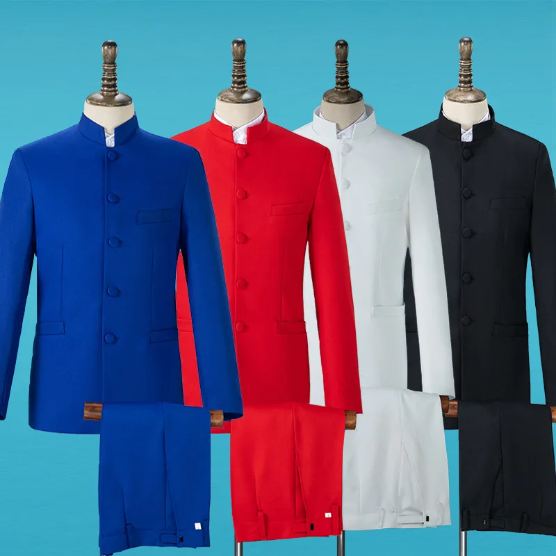 Chinese Tunic Suit New Stage Chinese Style Chorus Performance Costume ...