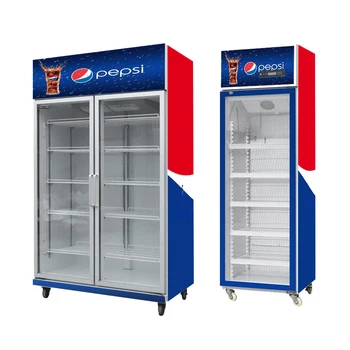 Supermarket Glass Door Refrigerator Beer Cold Drink Fridge Beverage ...