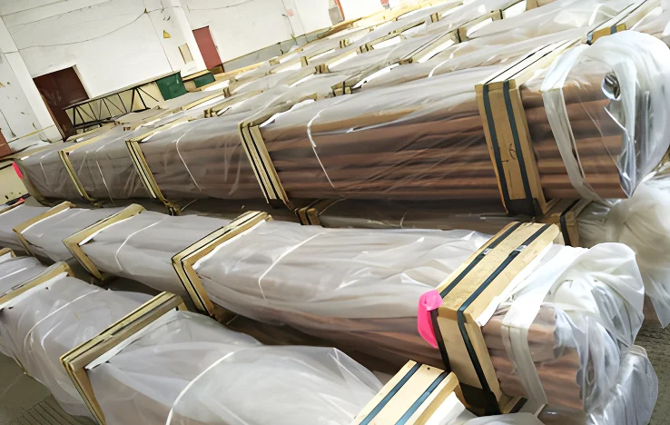 Astm B280 Pure Extruded Copper Pipe Finned Copper Tube For Heat ...