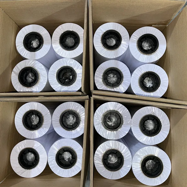 A0 A1 20lb White Bond Paper / Cad Plotter Marker Paper Roll With 24" 30 ...