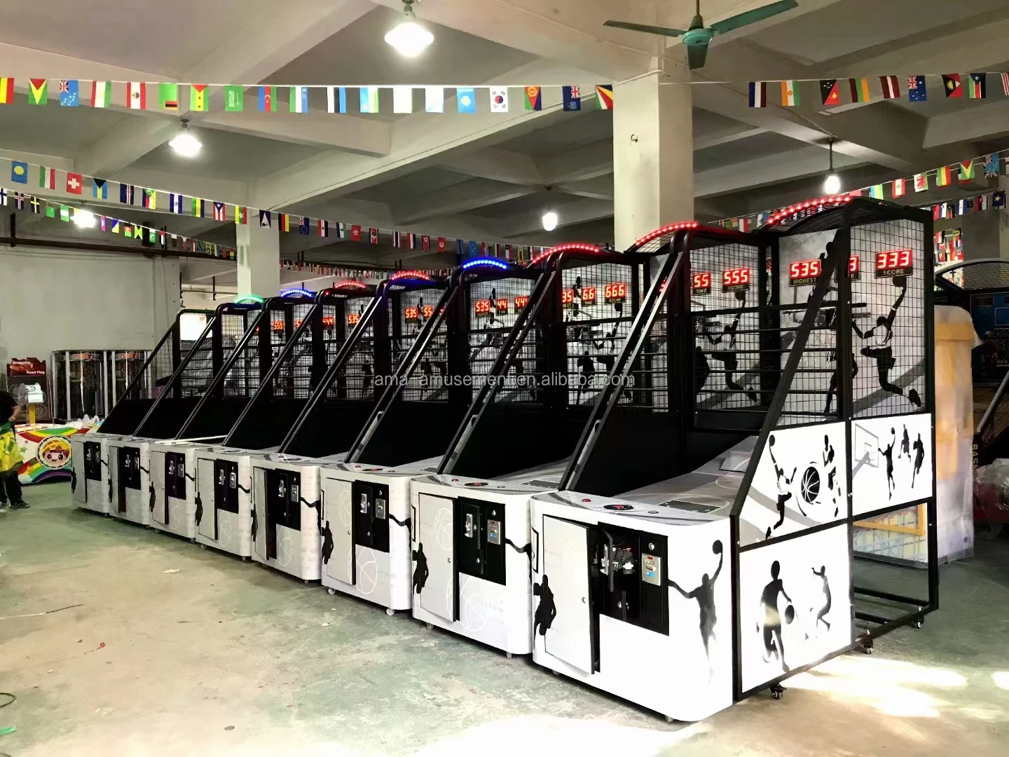 AMA High Quality Sensor Coin-Operated Arcade Basketball Game