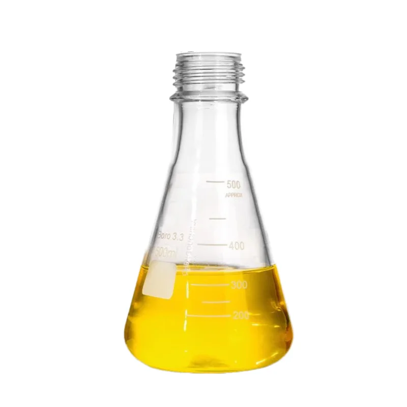 Laboratory Glass Plastic Cell Culture Triangular Conical Shaking Bottle ...