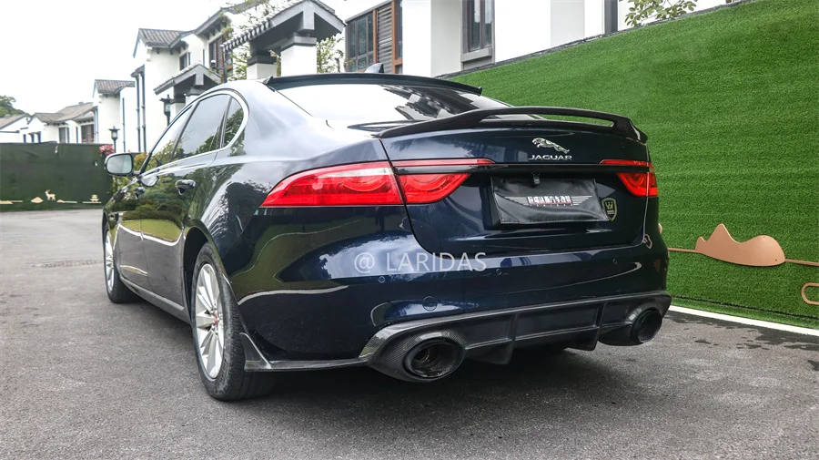 RS Style Rear Diffuser for Jaguar XFL - Carbon Fiber Bumper