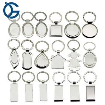 Wholesale Keyrings Keychain Blank Engraving Plain Custom House Iron ...