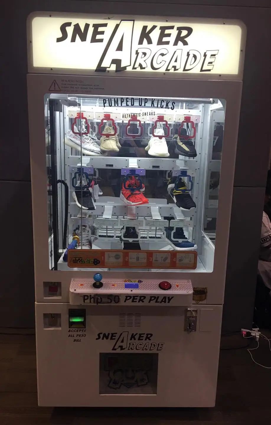 Shoe Catcher Vending Claw Machine Sneaker Store Arcade Games 9 Holes ...