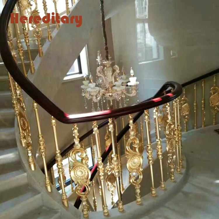 K Gold Indoor Luxury Stair Railing - Durable & Stylish