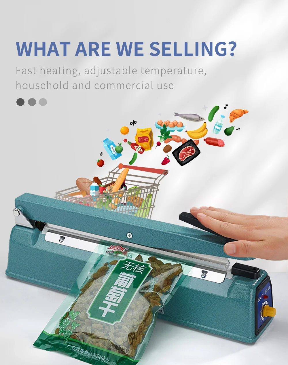 Easy To Operate Mexico Low Cost Fs-200 Heat Shrink Nylon Sealer Hand ...