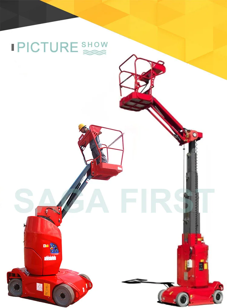 11m Working Height Vertical Lift Electric Telescopic Boom Lift - Buy ...