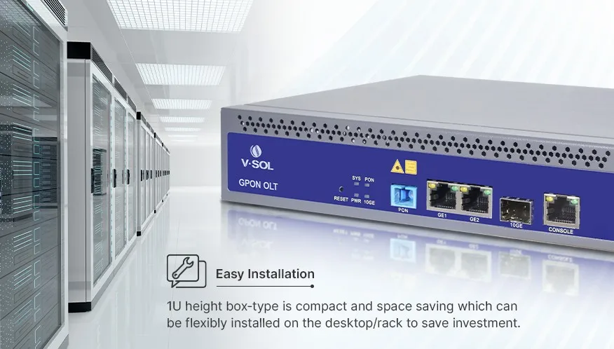 Ftth Vsol Fiber Optical Xpon Olt Mini 1\2\4\8\16 Pon Port Puertos Gpon ...