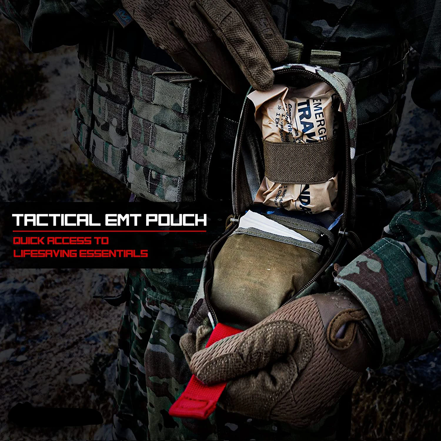 Trauma Ifak Pouch - Tactical First Aid Kit for Emergencies