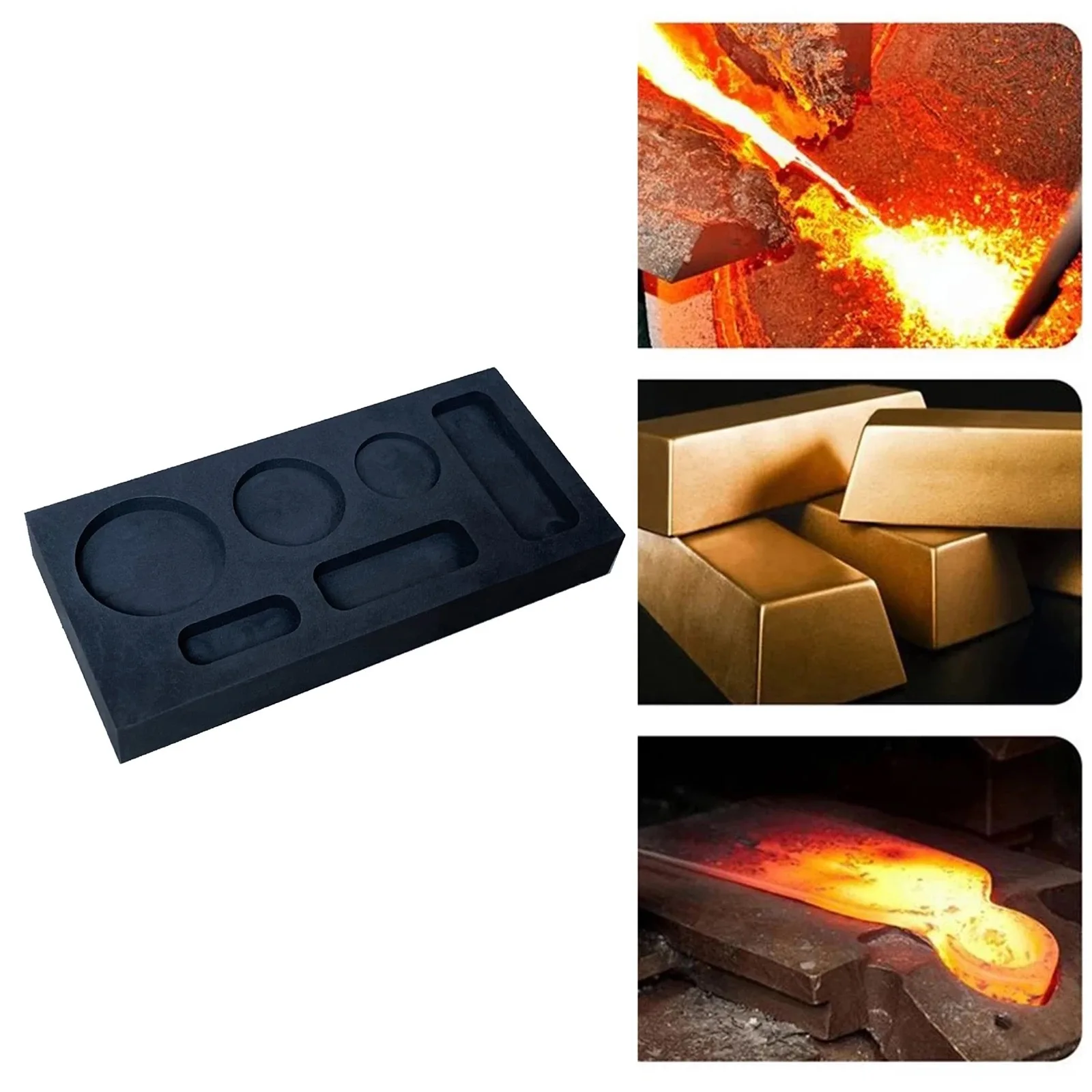 Professinal Graphite Ingot Mold Gold Silver Metal Melting Casting Mould ...