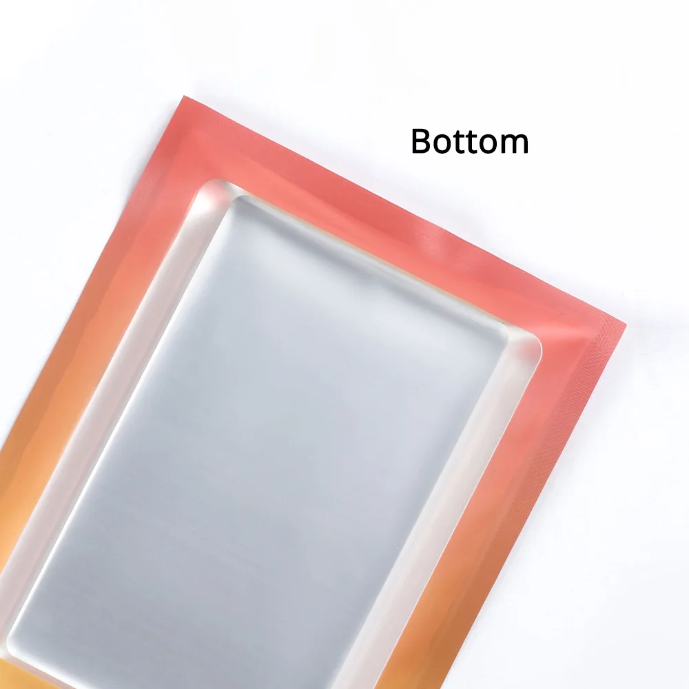 Reusable Plastic Mylar Packet Sample Packaging Bags Gradient Color ...