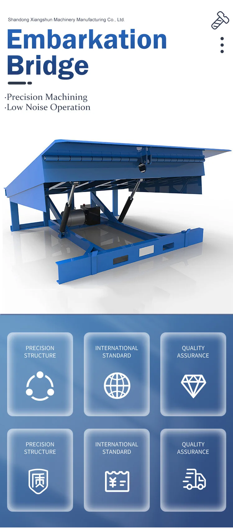 Fixed Boarding Bridge Loading Ramp Hydraulic Loading Dock Lift Dock ...