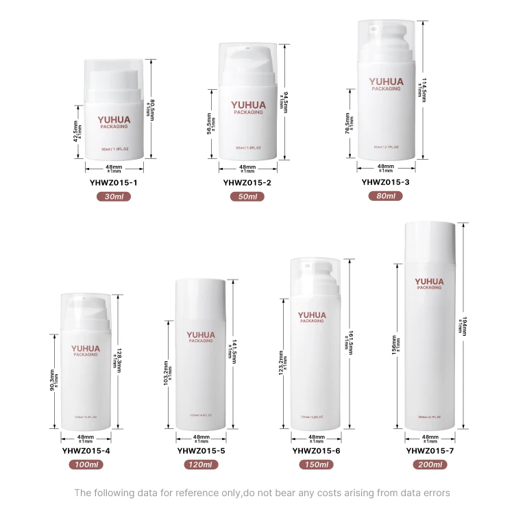 Airless bottle components