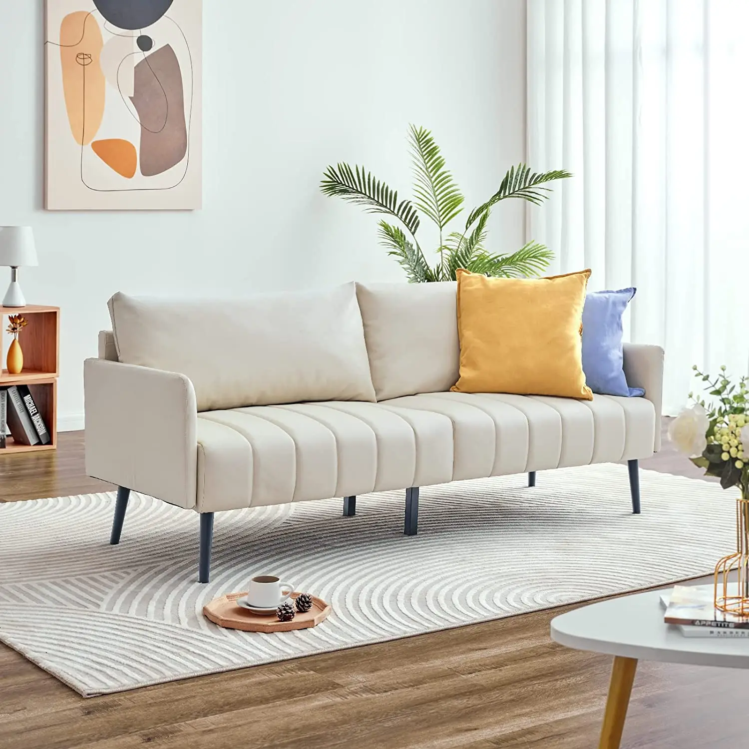 Siuno 72 Inch Sofa Couch For Living Room - Buy 3 Seater Sofa With ...