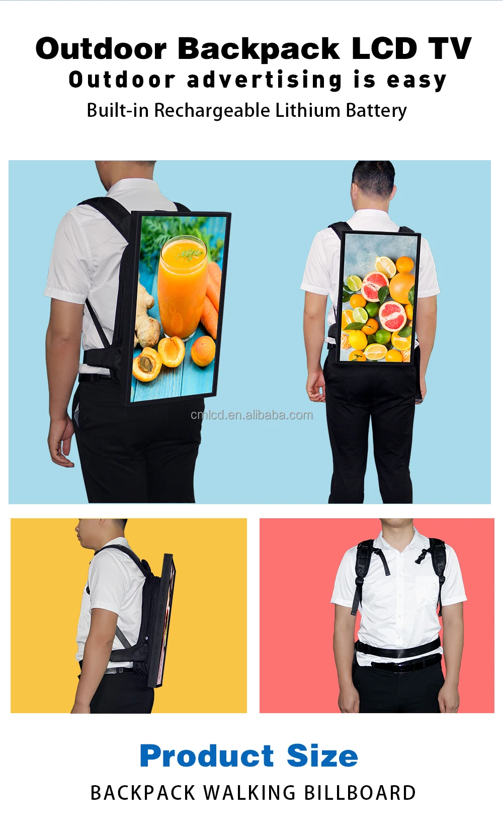 22 Inch Portable Digital Signage - Ideal for Outdoor Advertising