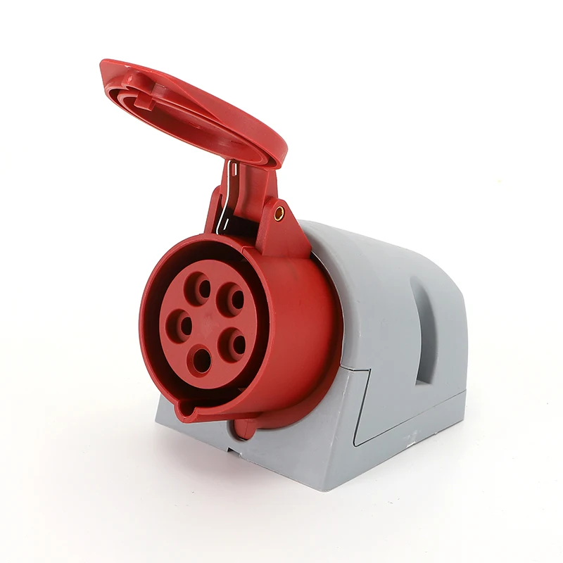 Pce Ip44 9h 220v 380v快速连接器壁挂式插座和插头125n 4h工业公3p + E + N 3pin 32 A 110v ...