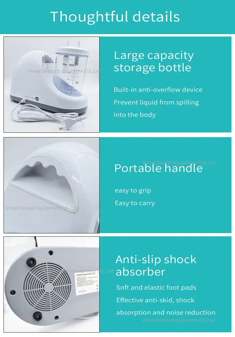 Portable Dental Absorb Device Medical Electric Vacuum Suction Aspirator ...