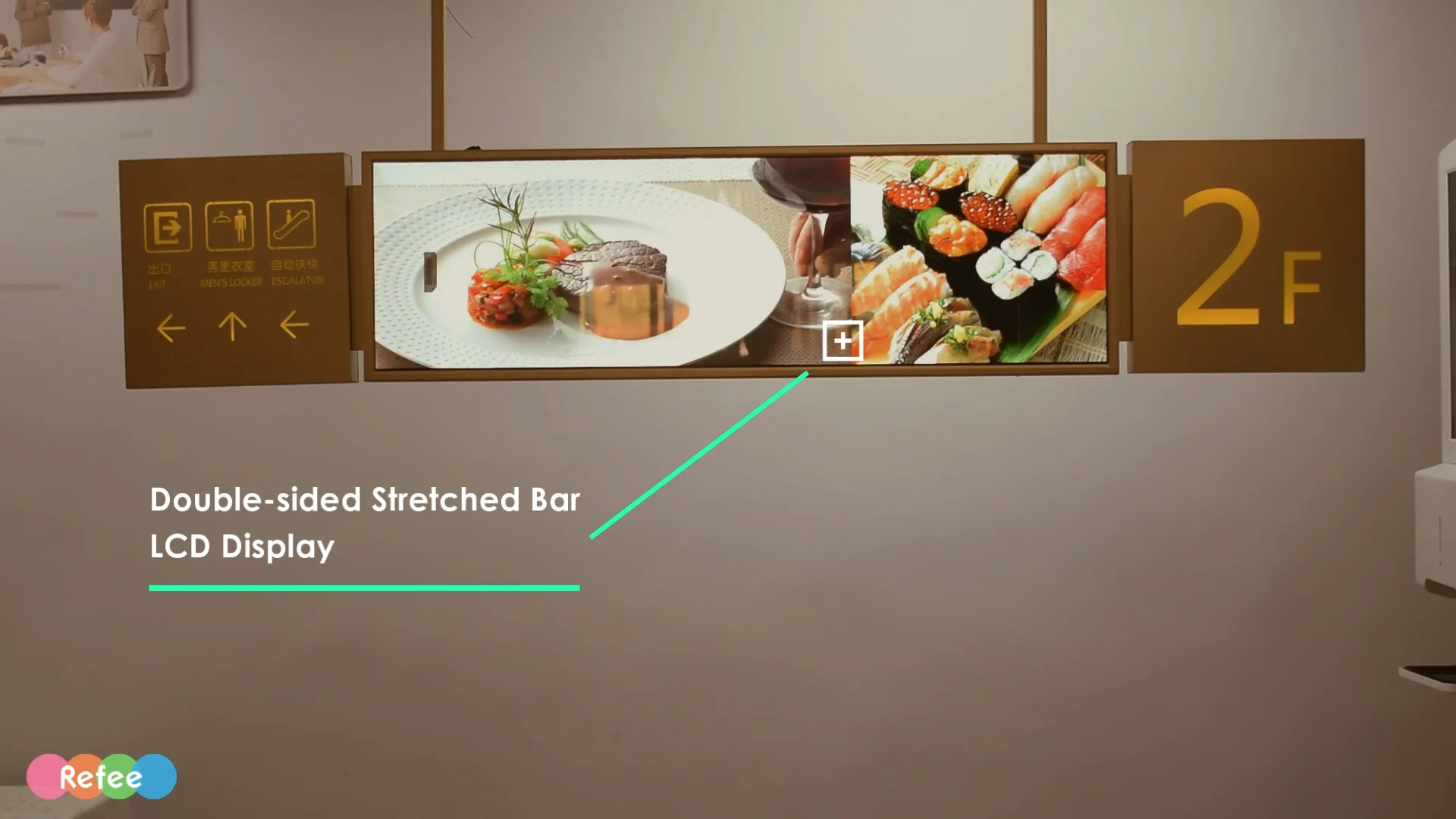 Traffic Lcd Screen Subway Direction Wayfinding Floor Guide Advertising ...