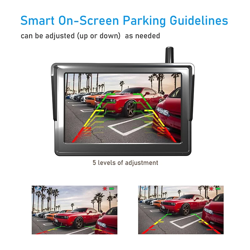 Solar Powered Backup Camera - Wireless & Easy Install