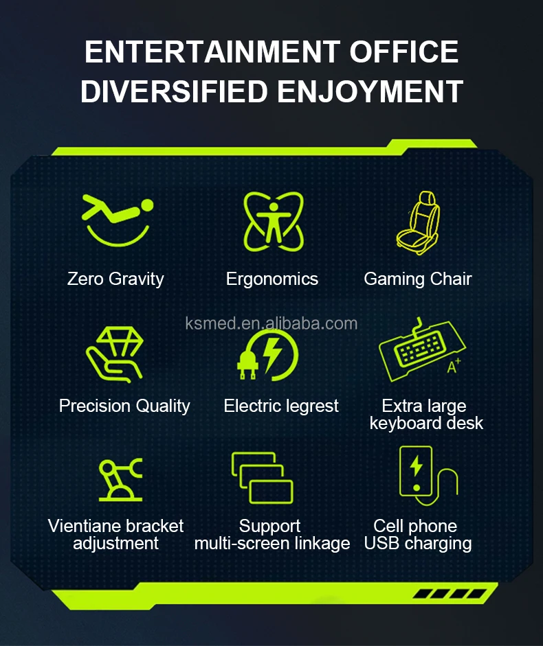 KSM-GCN2 Ergonomic Gaming and Office Chair - Zero Gravity