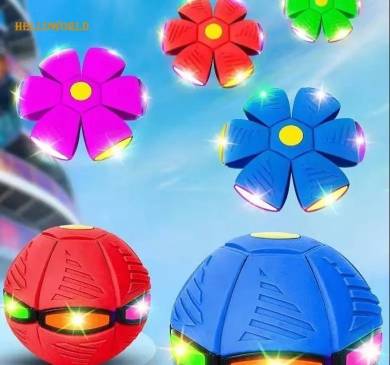 Flying Ufo Flat Throw Disc Ball Toy Kid Outdoor Garden Football Game ...