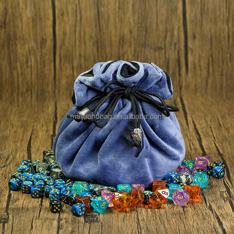 Big Capacity DND Dice Storage Bag Double Drawstring Dice Bag Durable Thick Dice Bag| Alibaba.com