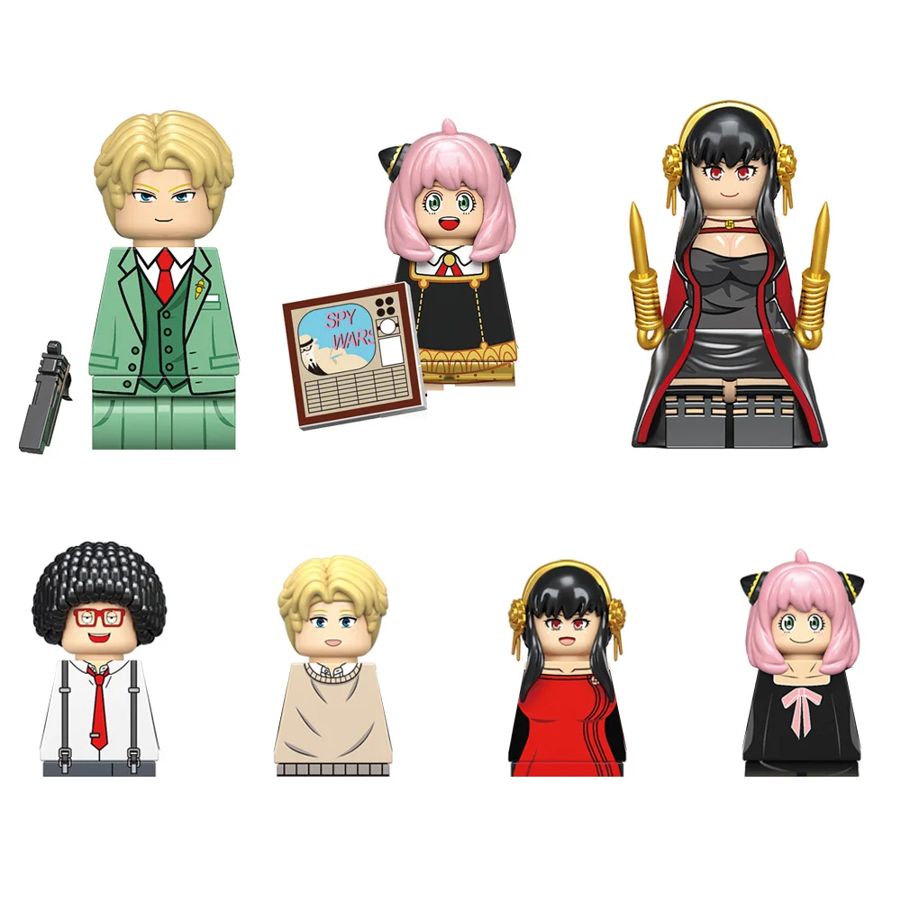 Spy X Family Block Figure Japanese Anime Cartoon Character Mini Bricks ...