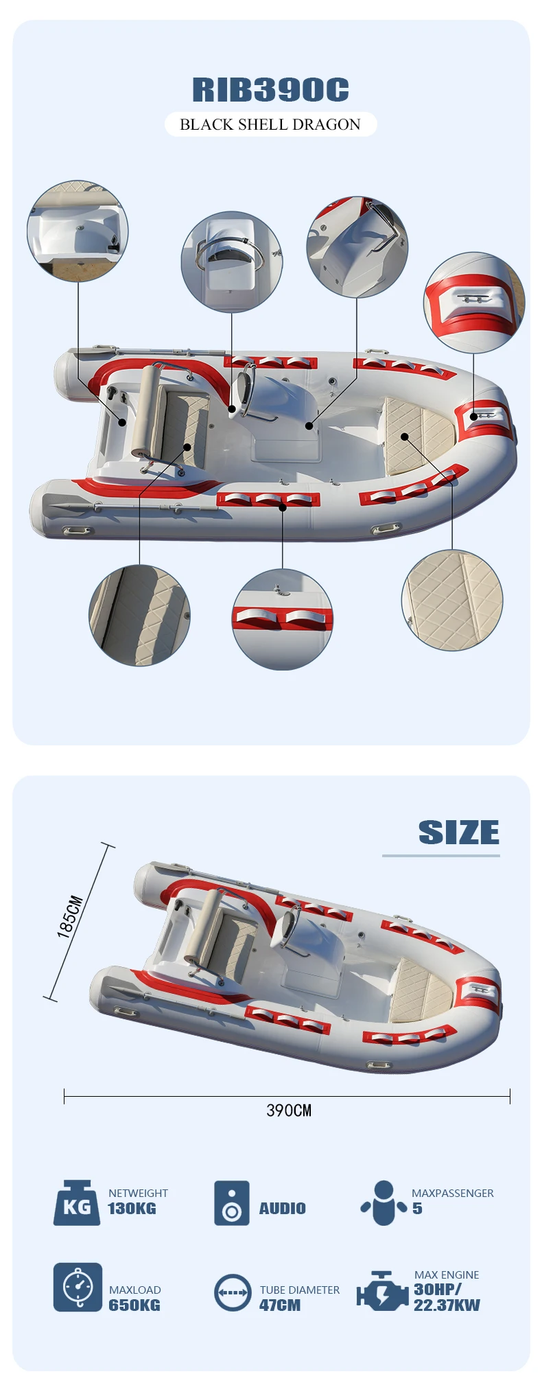 Ce Certified Small Pvc Racing Boat China's Family Entertainment Jet ...