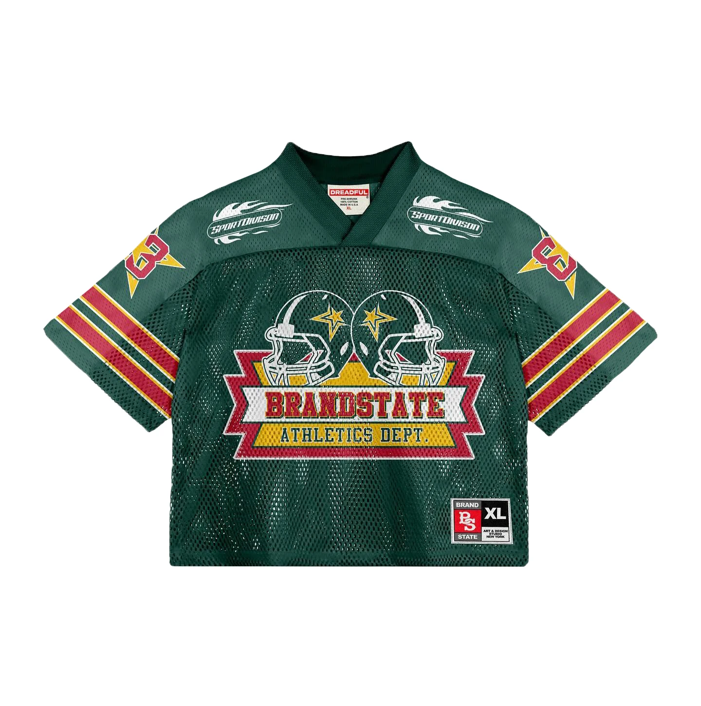 Custom Oversized Boxy Cropped Sublimation Sports Jersey