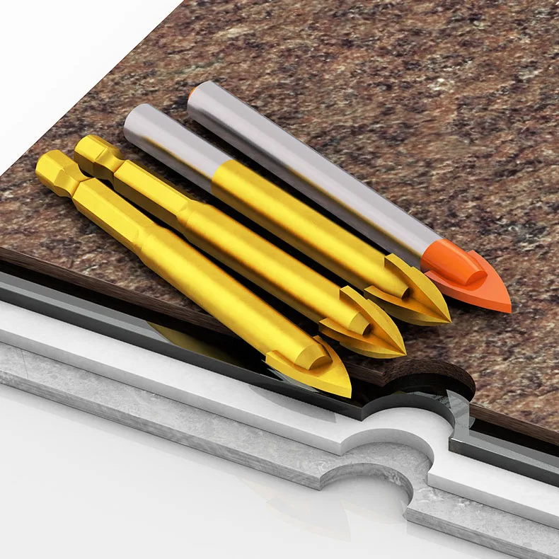 Customize 3.0mm-16.0mm Drill Bits For Ceramic Tiles Drill Bits For ...