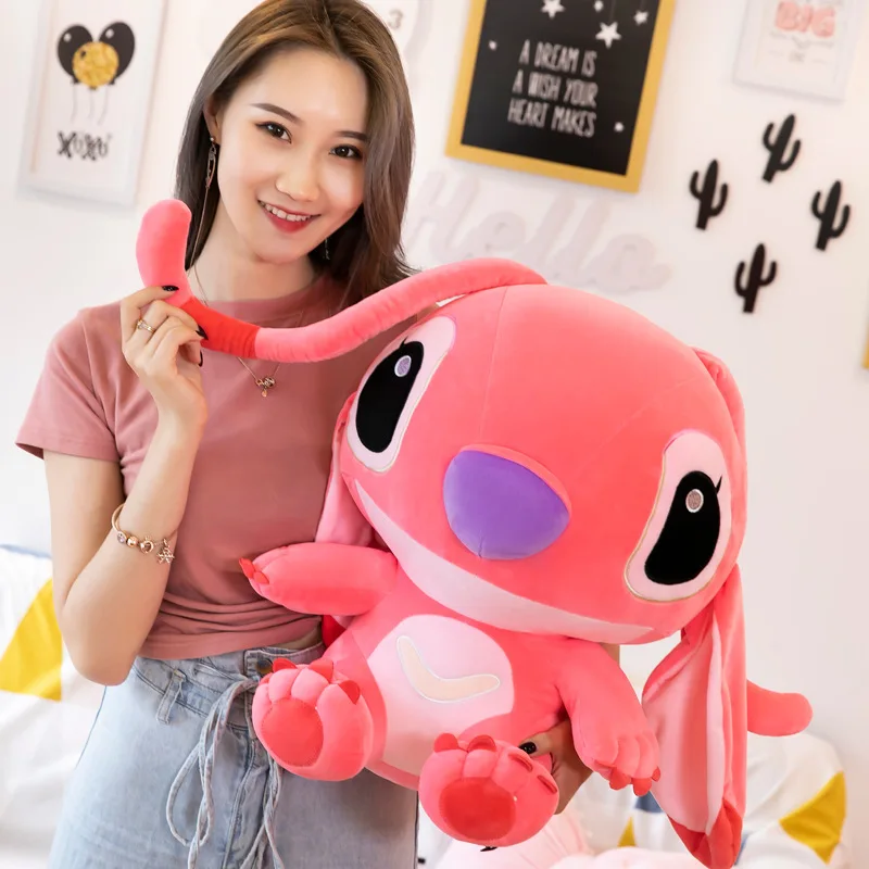 Super Soft Stitch Plush Toys Big Size Pillow Stitch Angel Stuffed ...