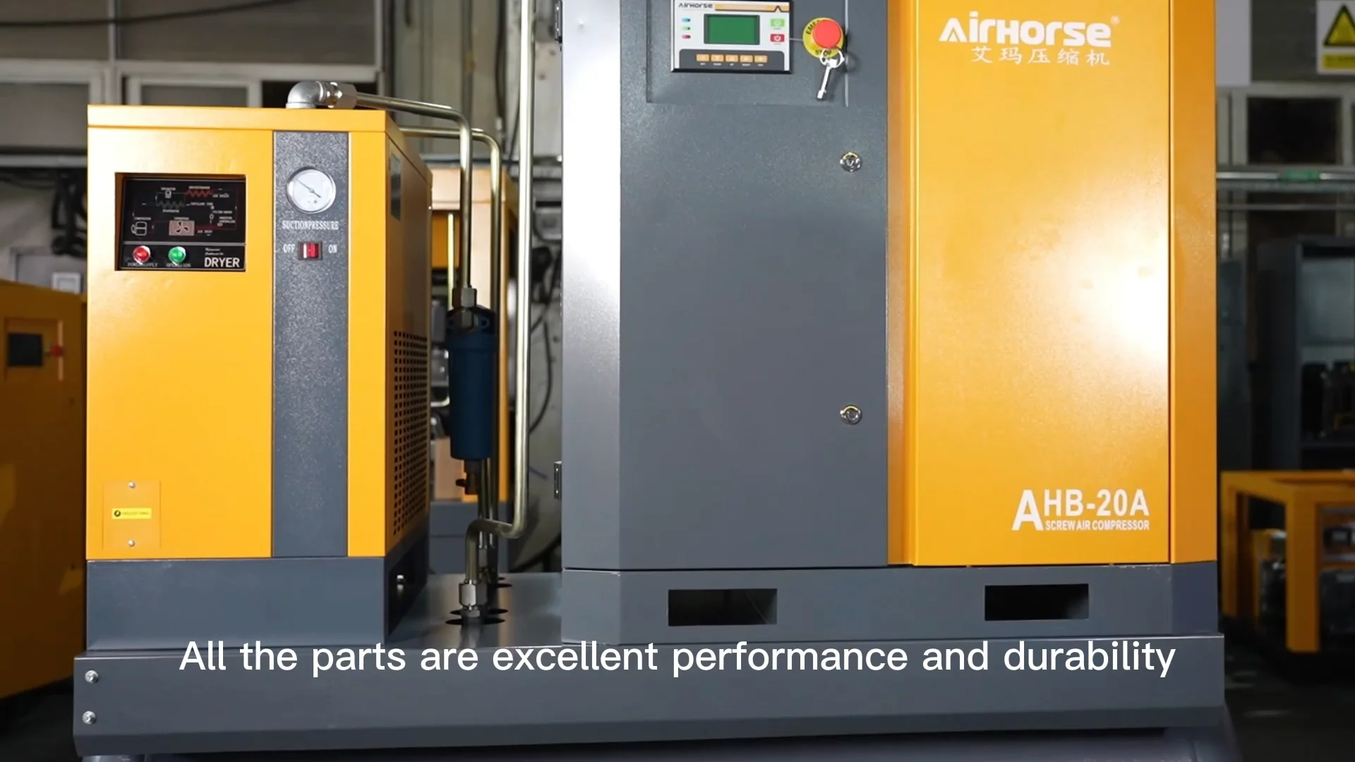 Asme Certified 4-in 1 Type 7.5kw 10hp 8bar 10bar Industrial Air ...