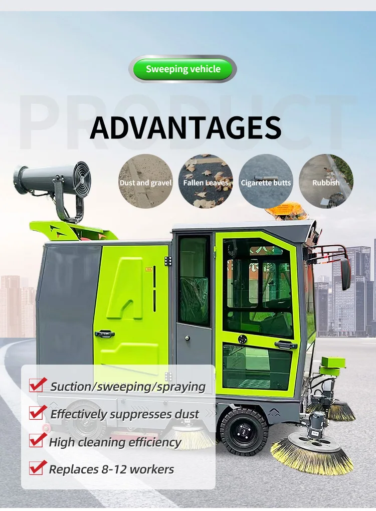 Compact Industrial Floor Sweeper Machine Walk Behind Cleaning Equipment ...