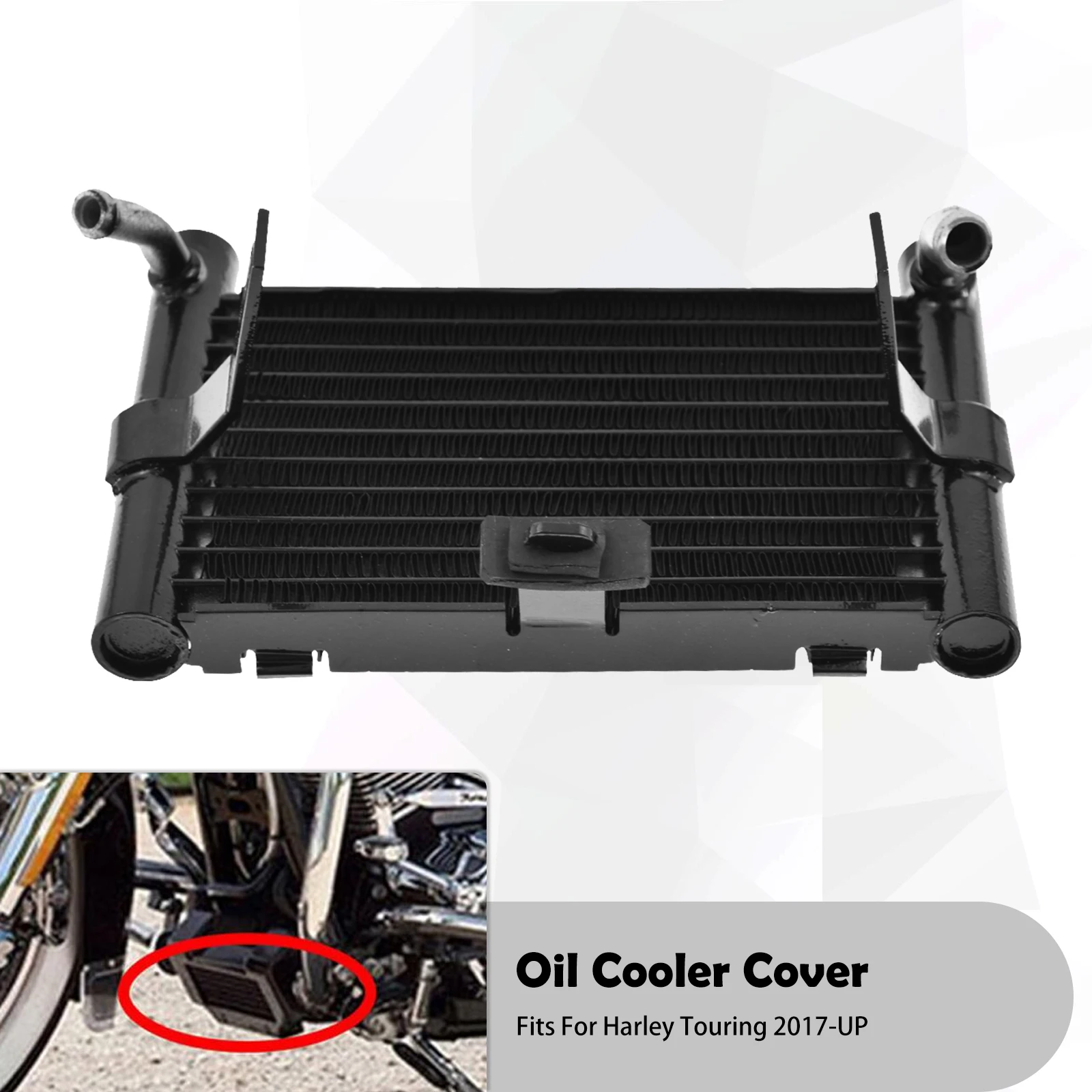 Motorcycle Oil Cooler Radiator Water Tank for Harley Touring Electra ...